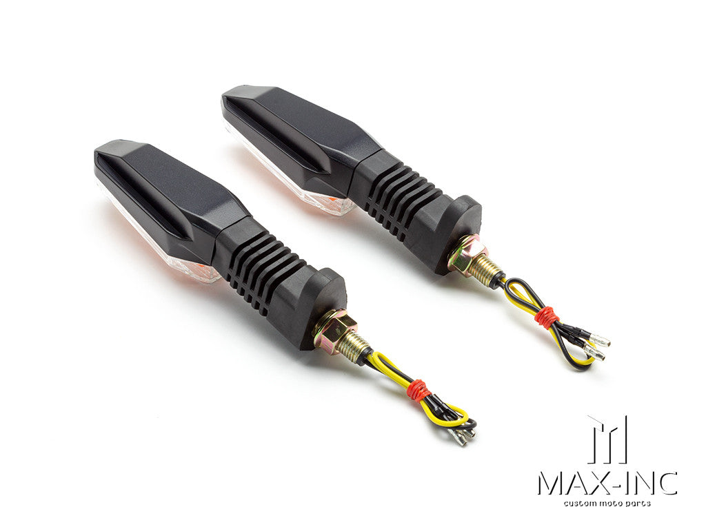 Black Sport Bike LED Turn Signals / Indicators