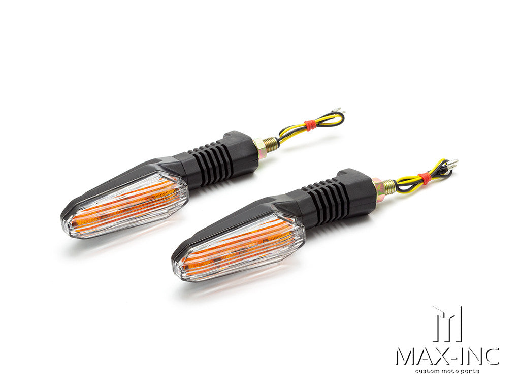 Black Sport Bike LED Turn Signals / Indicators